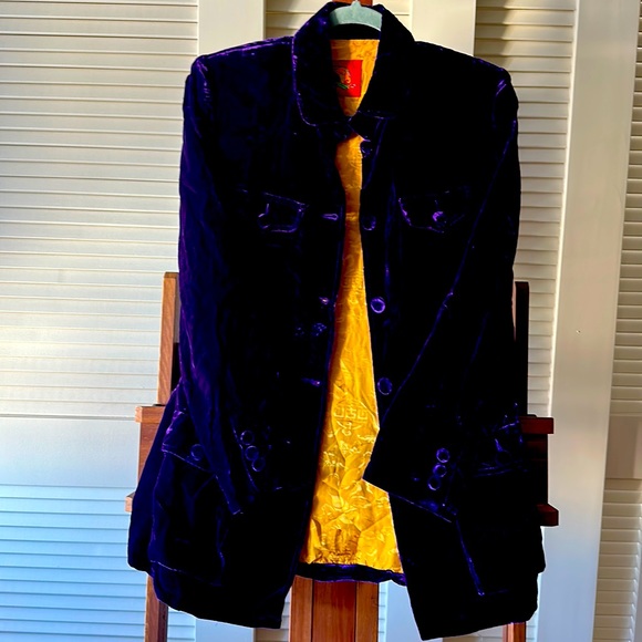 Shanghai Tang | Jackets & Coats | Vintage Velvet Shanghai Tang Deep ...